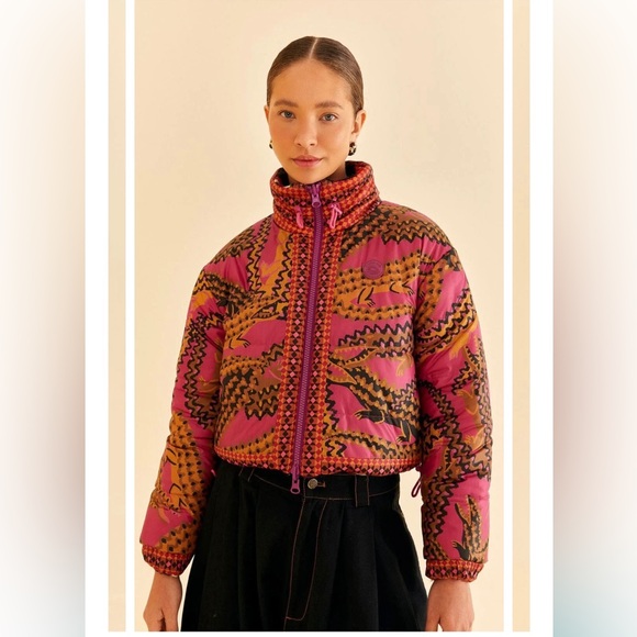 FARM Rio | Jackets & Coats | Farm Rio Reversible Puffer Jacket | Poshmark